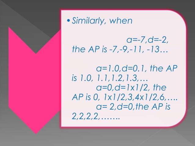 Arithmetic Progressions Ppt