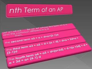 Arithmetic progressions | PPT