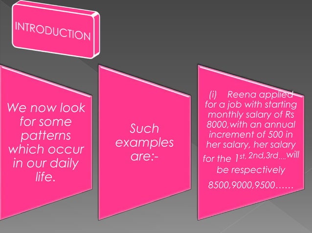 Arithmetic progressions | PPT