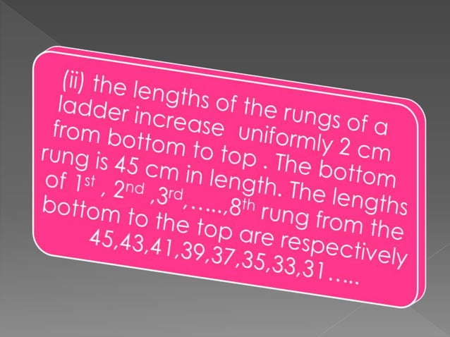 Arithmetic Progressions Ppt