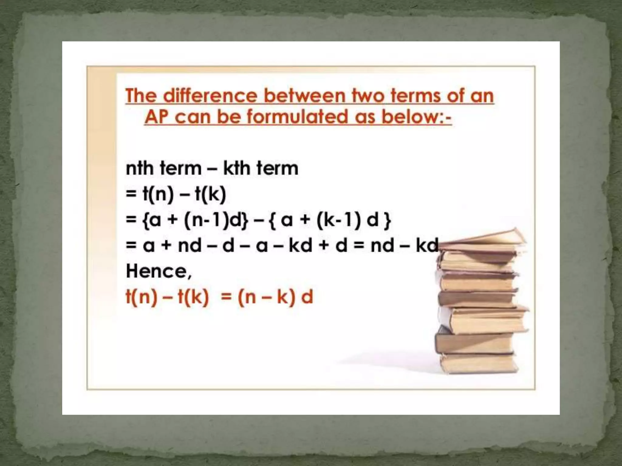 Arithmetic progressions | PPT