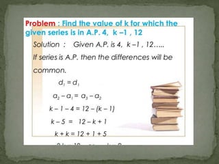 Arithmetic progressions | PPTX