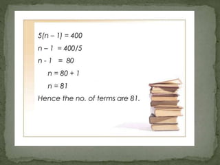 Arithmetic progressions | PPT