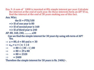 Arithmetic progressions | PPTX