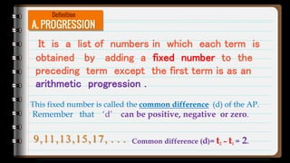 Arithmetic progression | PPT