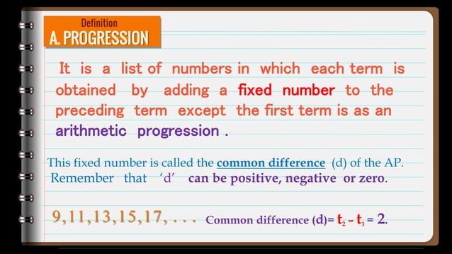 Arithmetic progression | PPT