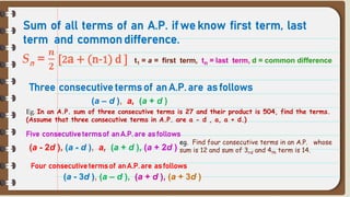 Arithmetic progression | PPT