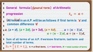 Arithmetic progression | PPT