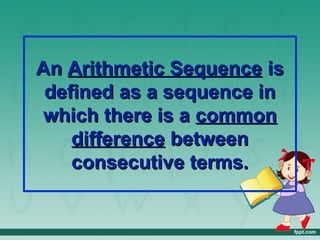 Arithmetic seqence | PPT
