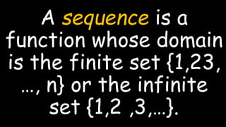 Arithmetic sequence | PPTX