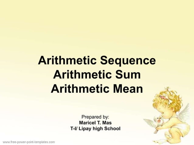Arithmetic sequence | PPT