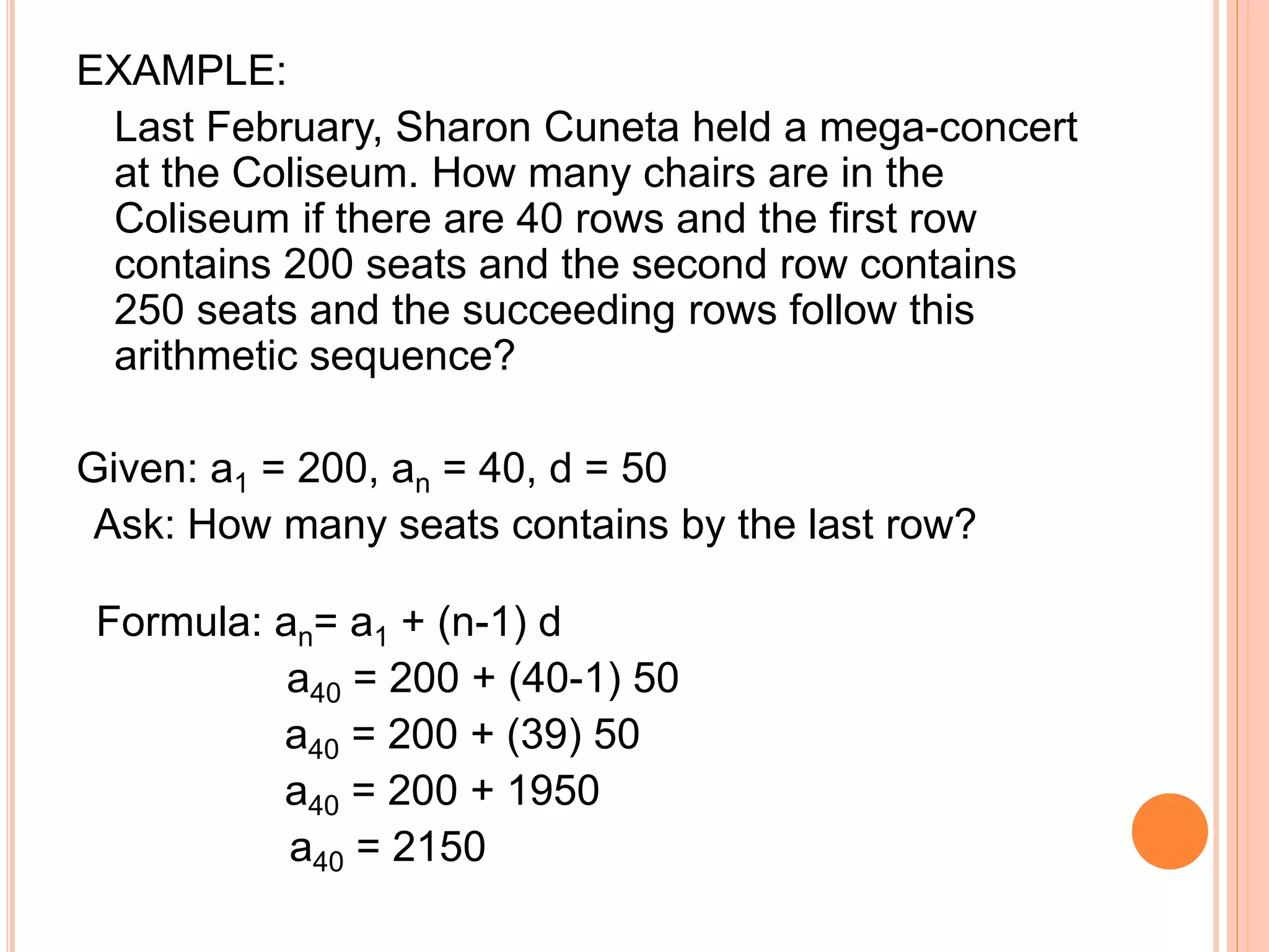 Arithmetic Sequence | PPTX