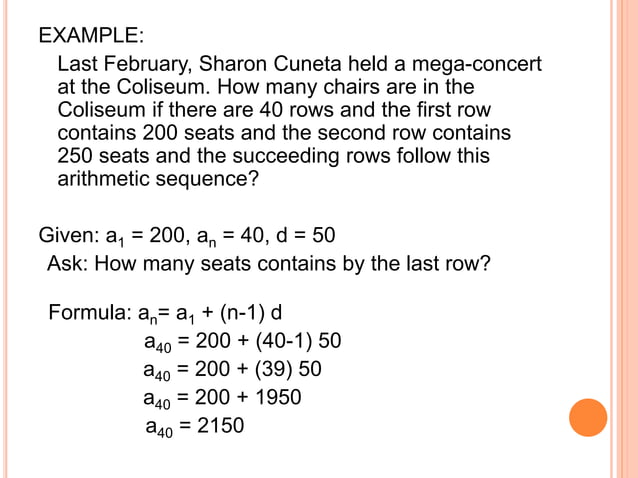 Arithmetic Sequence | PPTX