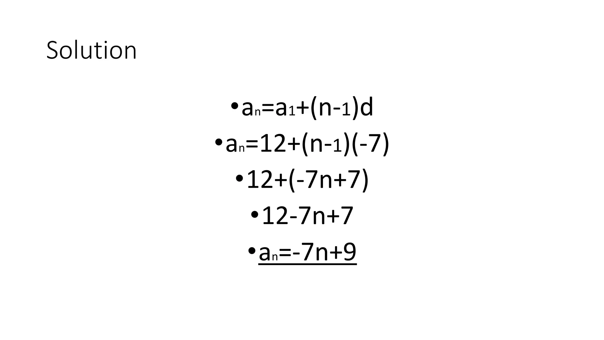 Arithmetic sequence | PPTX