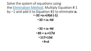 Arithmetic sequence | PPTX
