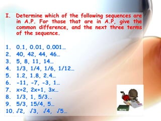 Arithmetic sequence.ppt