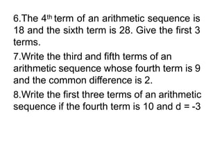 arithmetic sequence.pptxCCCCCCCCCCCCCCCCCCCCCCCCCCCCC | PPTX | Science
