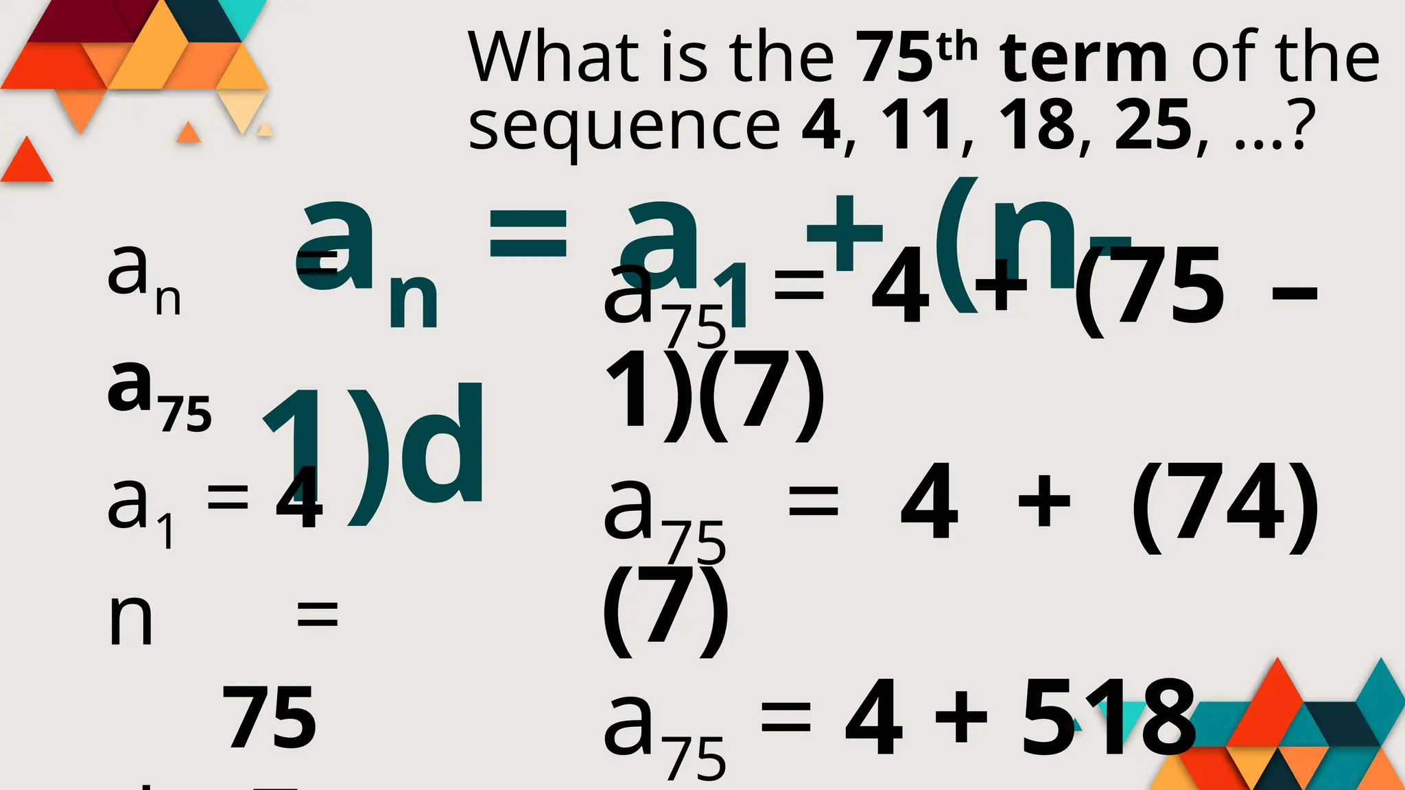 Mathematics 10 Quarter I Arithmetic Sequence | PPTX