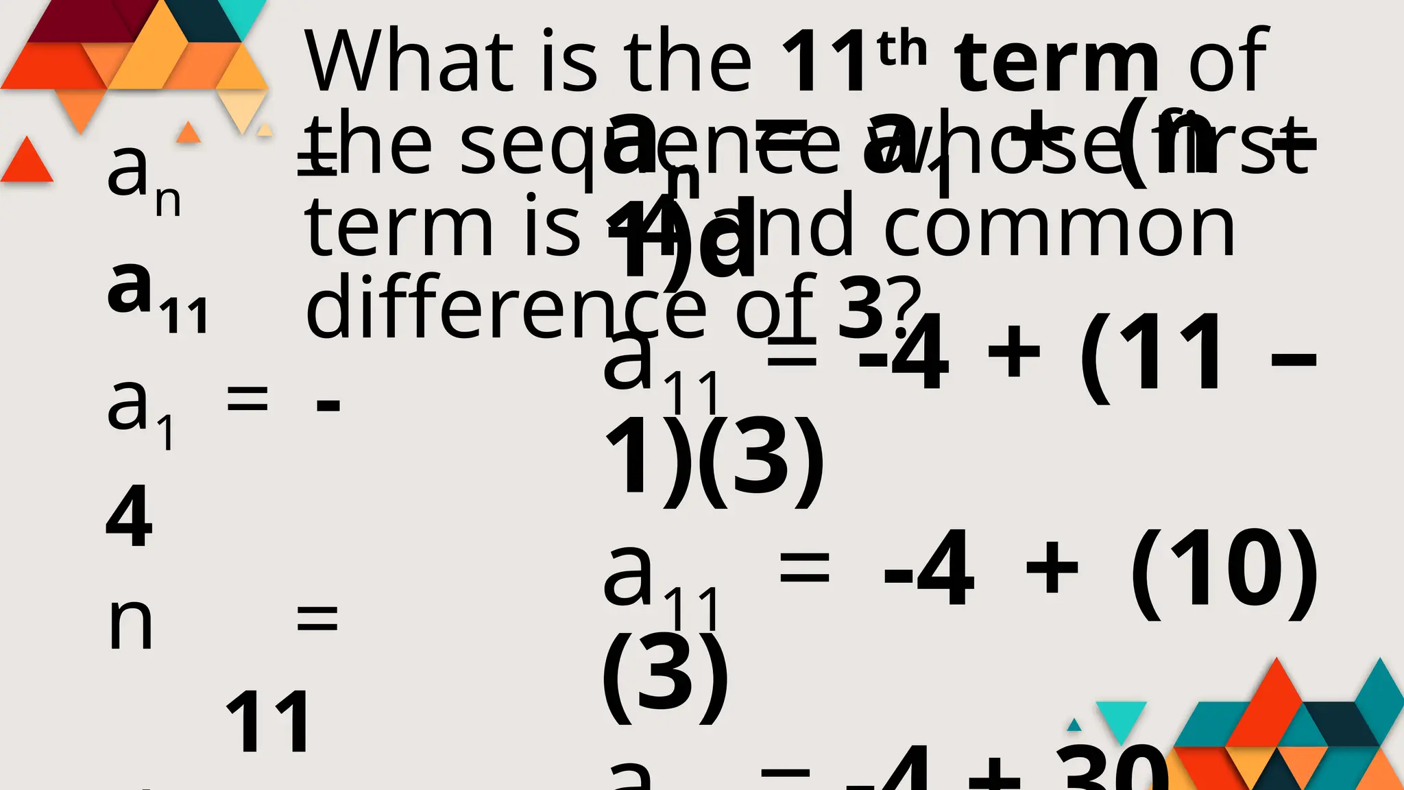 Mathematics 10 Quarter I Arithmetic Sequence | PPTX