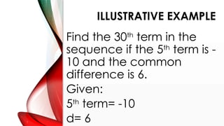 Arithmetic sequence grade 10 mathematics.pptx