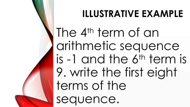 Arithmetic sequence grade 10 mathematics.pptx | Education