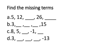 arithmetic sequence , number sequence.pptx