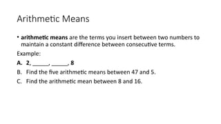 arithmetic sequence , number sequence.pptx