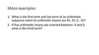 arithmetic sequence , number sequence.pptx