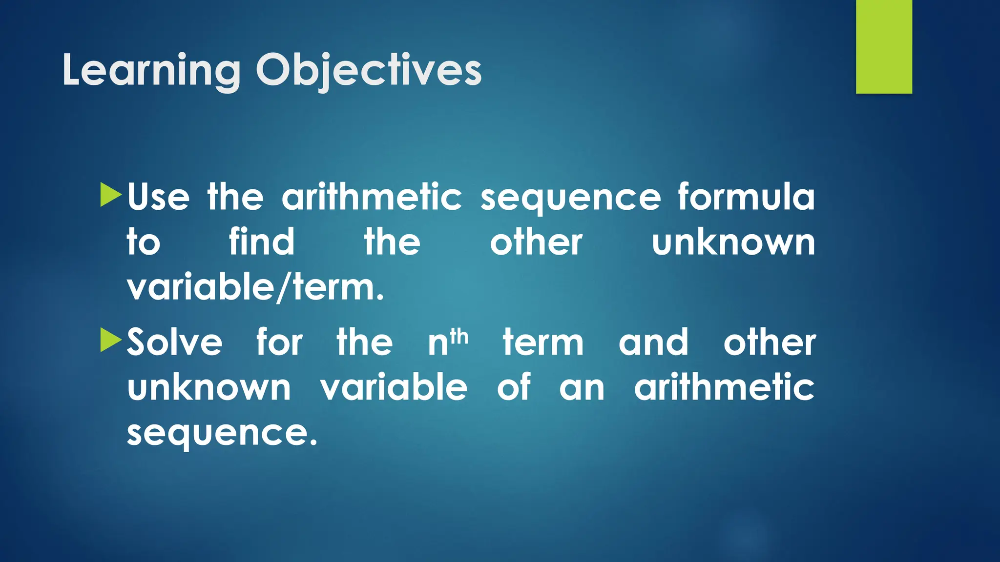 ARITHMETIC SEQUENCE- An introduction.pptx