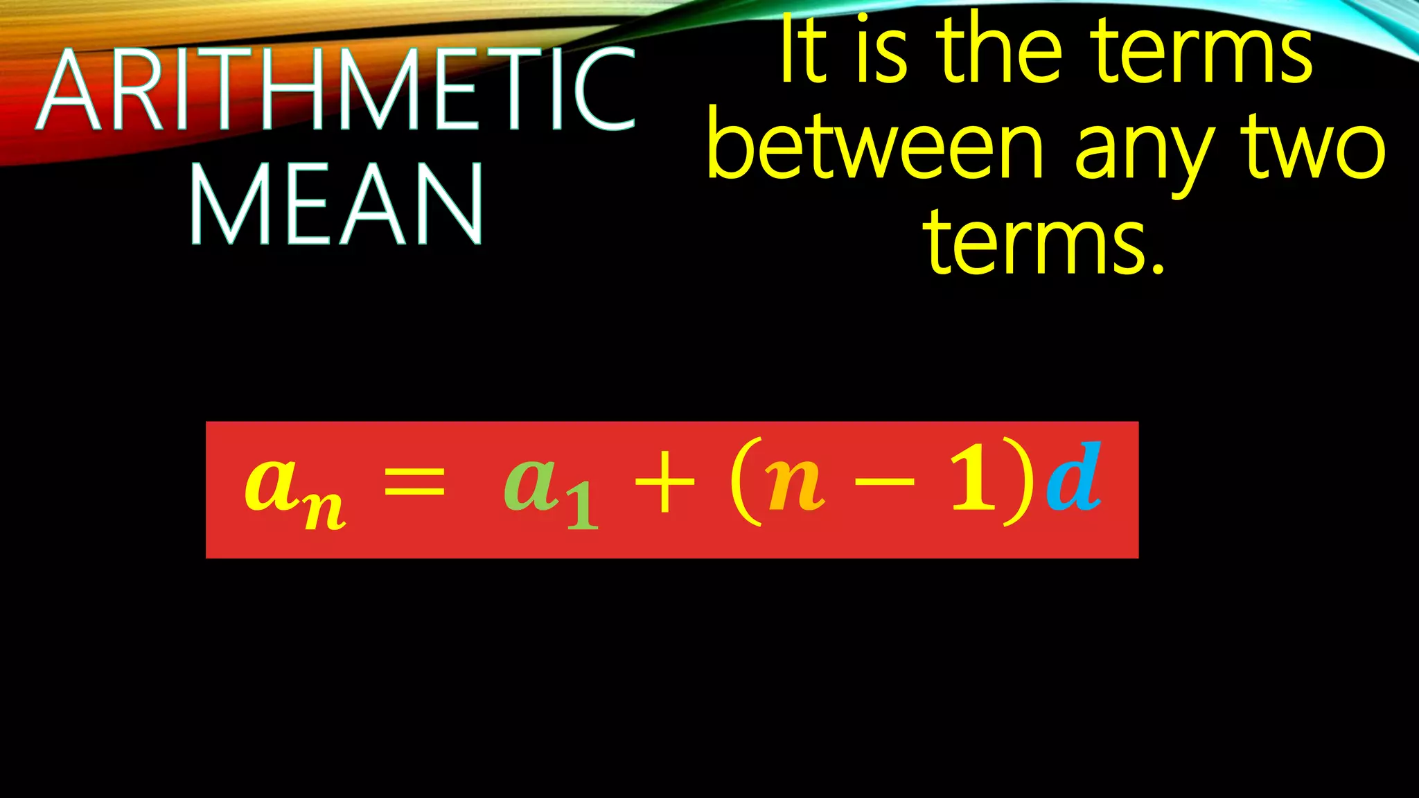 Arithmetic sequence 10 | PPTX