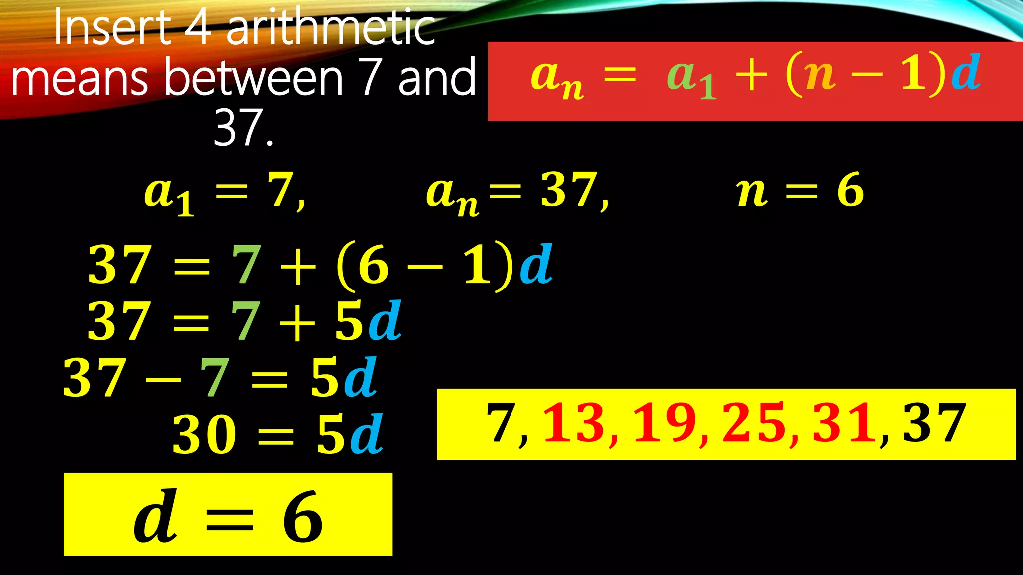 Arithmetic sequence 10 | PPTX