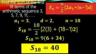Arithmetic sequence 10 | PPTX