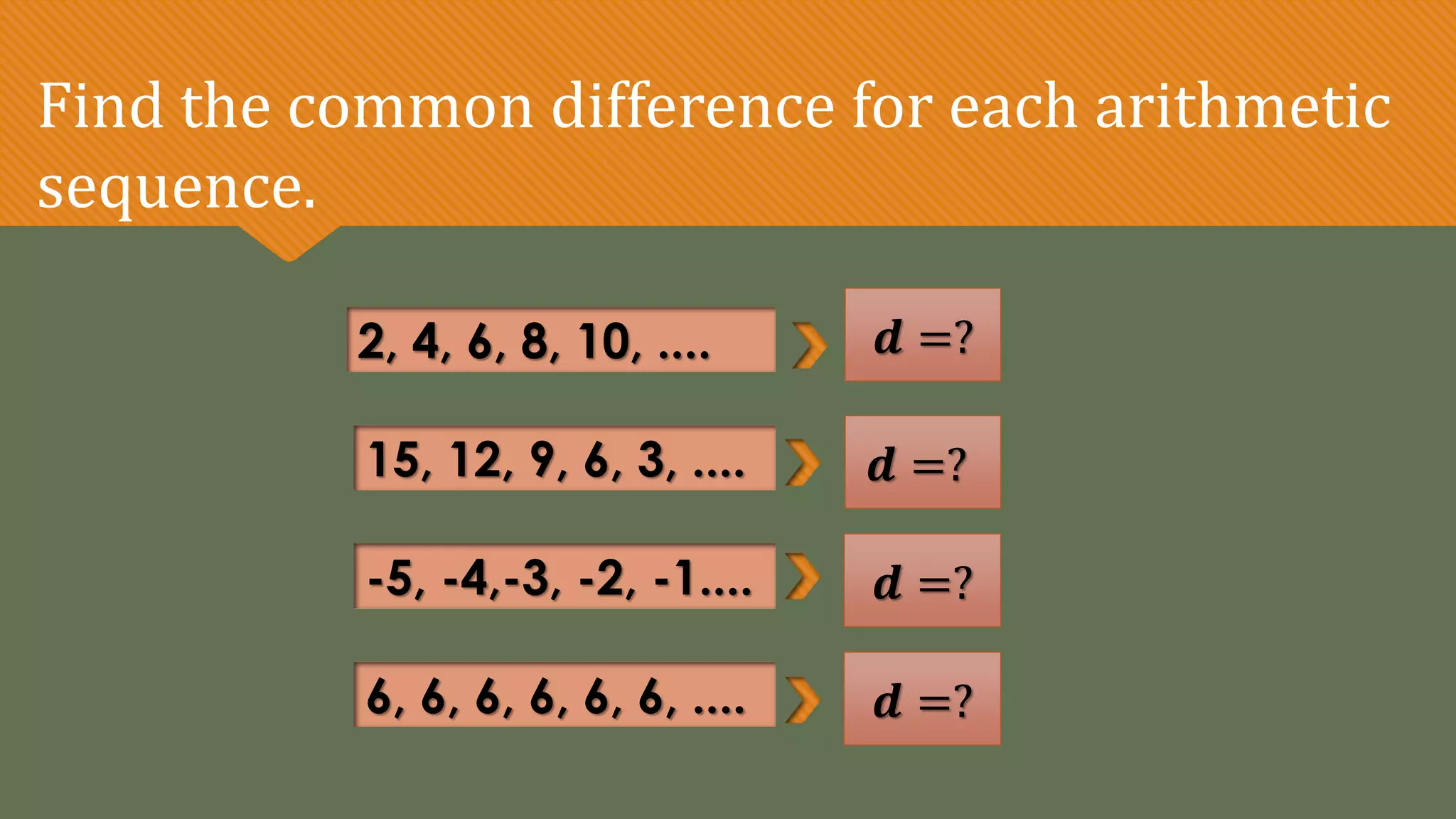 Arithmetic Sequence Ppt