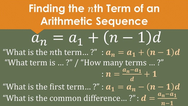 Arithmetic Sequence | PDF | Homework and Study | Education