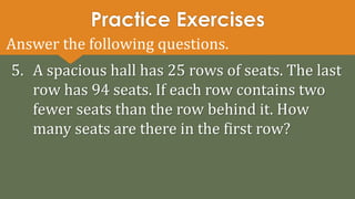 Arithmetic Sequence | PDF
