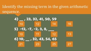 Arithmetic Sequence | PDF