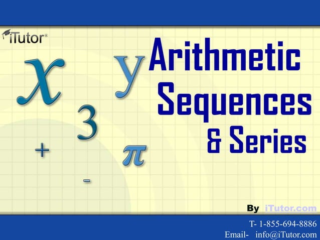 Arithmetic Sequence and Series | PPTX | Physics | Science