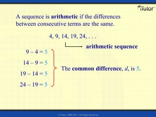 Arithmetic Sequence and Series | PPTX