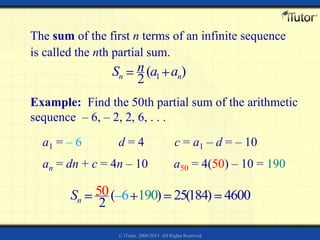 Arithmetic Sequence and Series | PPTX