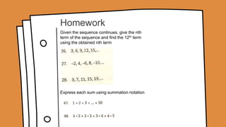Arithmetic Sequence and Series Sample Exercises and Problems.pptx