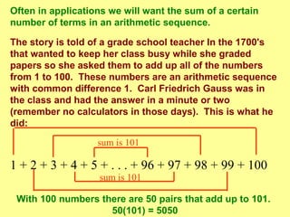 Arithmetic sequences | PPT