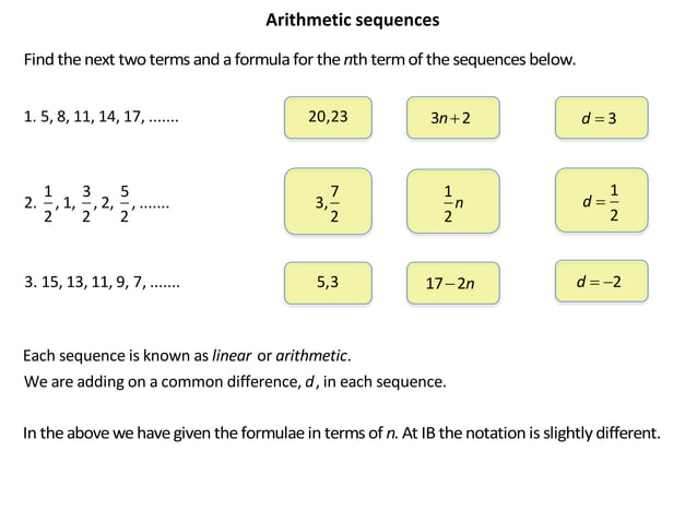 Arithmetic sequences (1).ppt