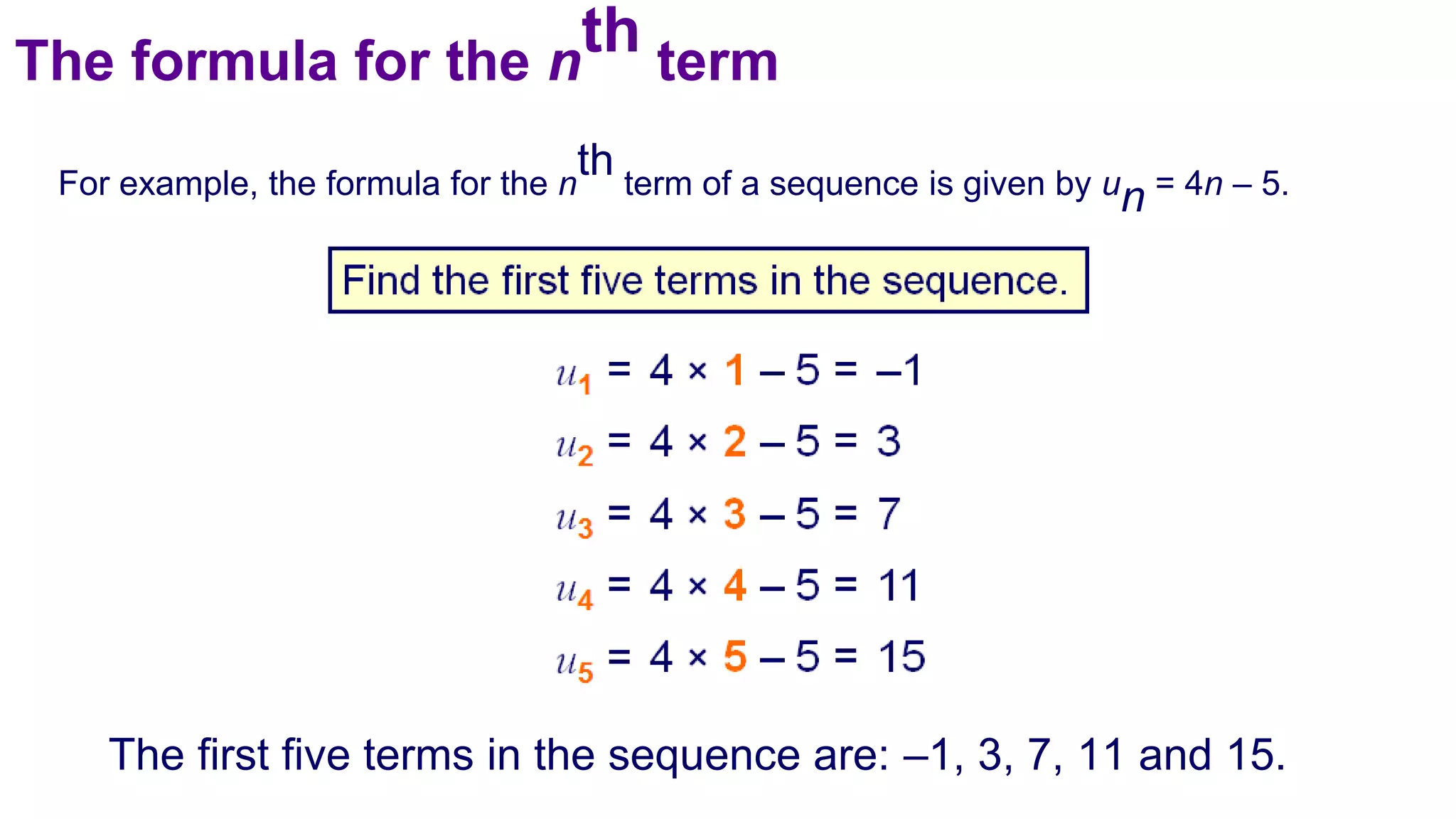 Arithmetic sequences and series | PPTX