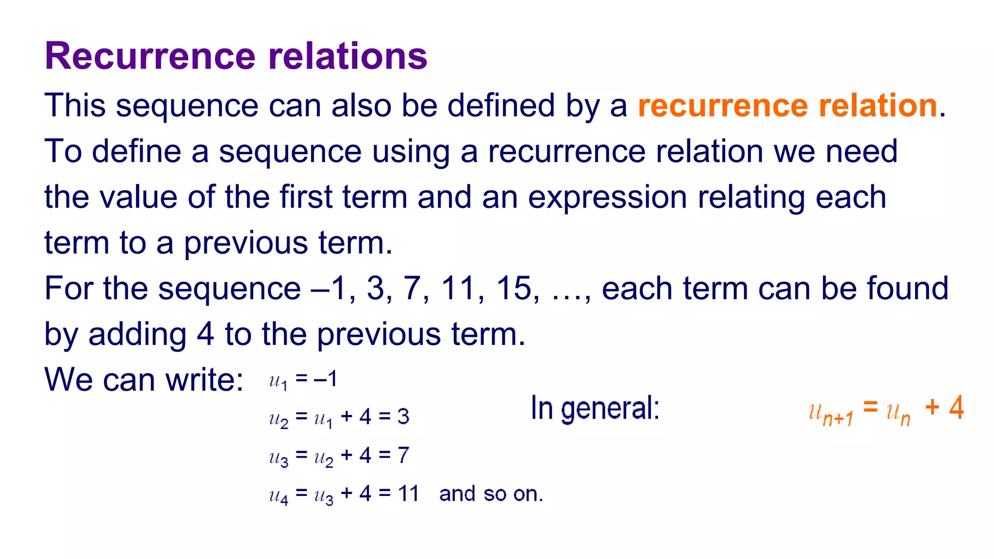 Arithmetic sequences and series | PPTX