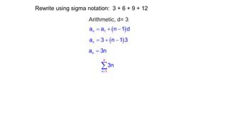 Arithmetic sequences and series | PPTX