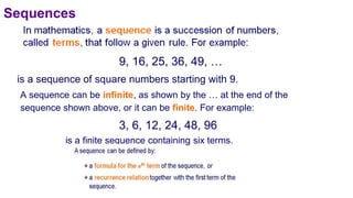 Arithmetic sequences and series | PPTX