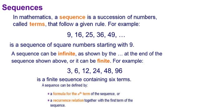 Arithmetic sequences and series | PPTX