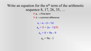 Arithmetic Sequences and Series-Boger.ppt