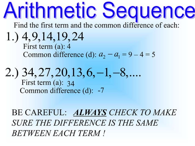 arithmetic sequences explicit.ppt