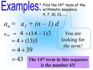 arithmetic sequences explicit.ppt